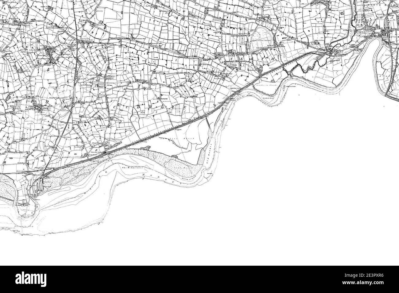 Map of Lancashire Sheet 115, Ordnance Survey, 1846-1873 Stock Photo - Alamy