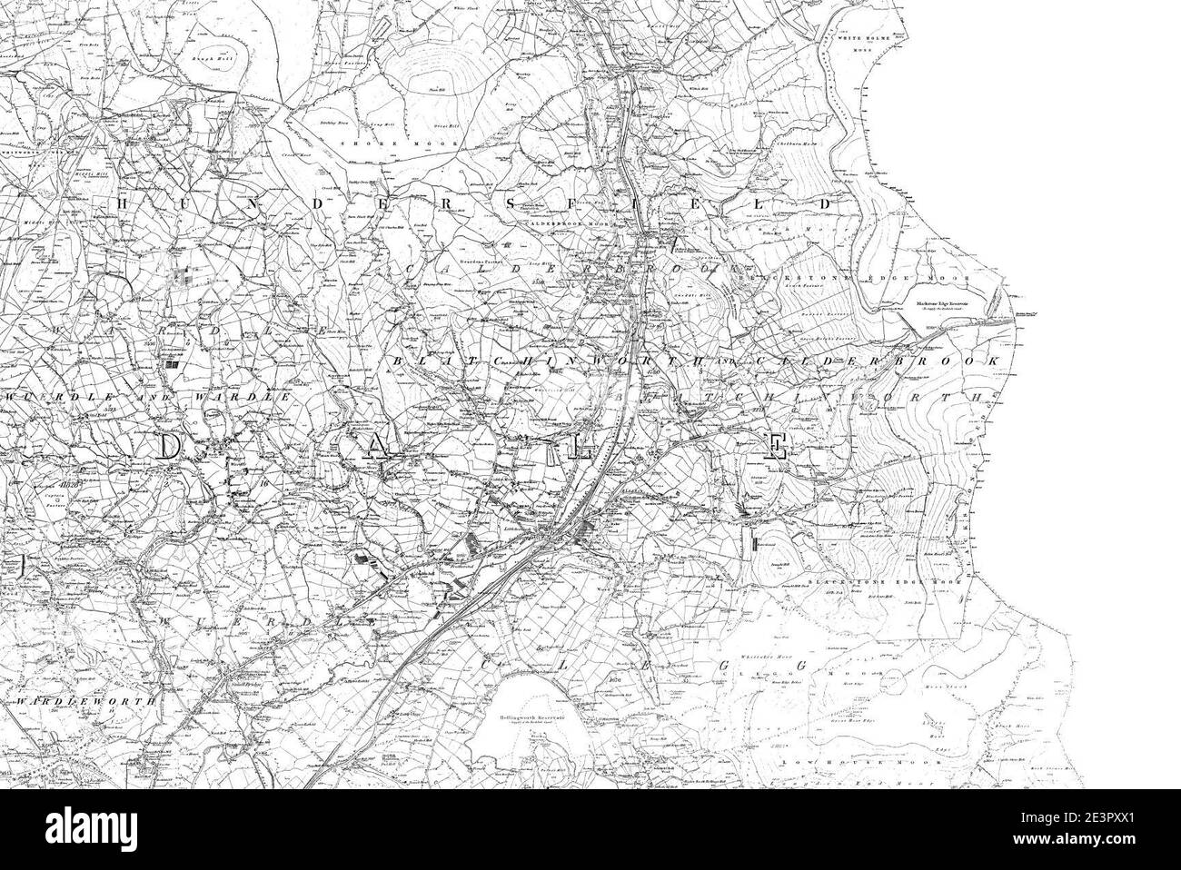 Map of Lancashire Sheet 081, Ordnance Survey, 1846-1873 Stock Photo - Alamy