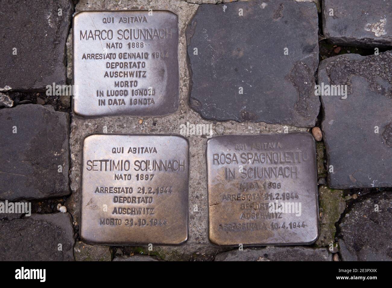 Stolperstein rome hi-res stock photography and images - Alamy
