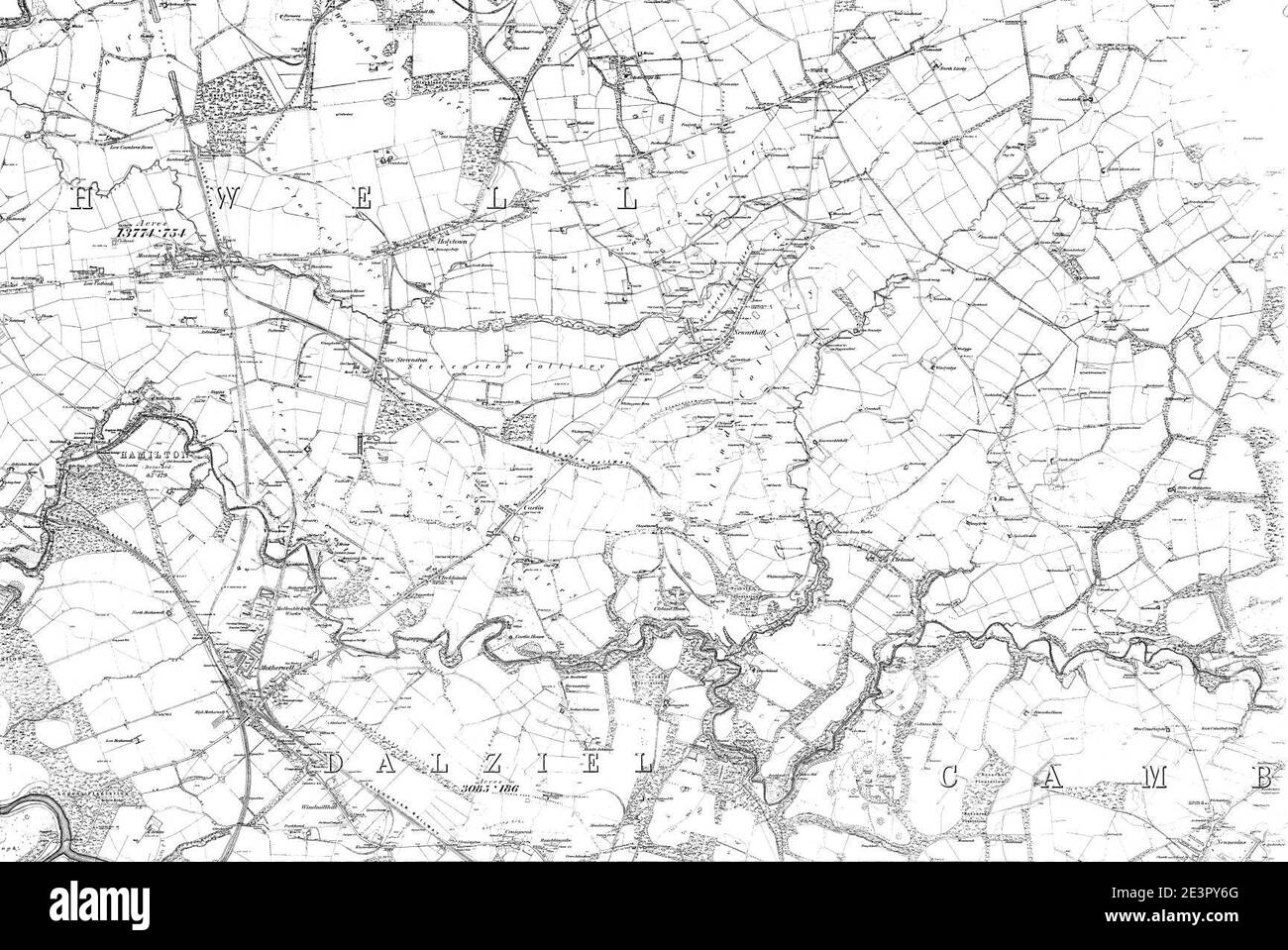 Lanarkshire map hi-res stock photography and images - Alamy