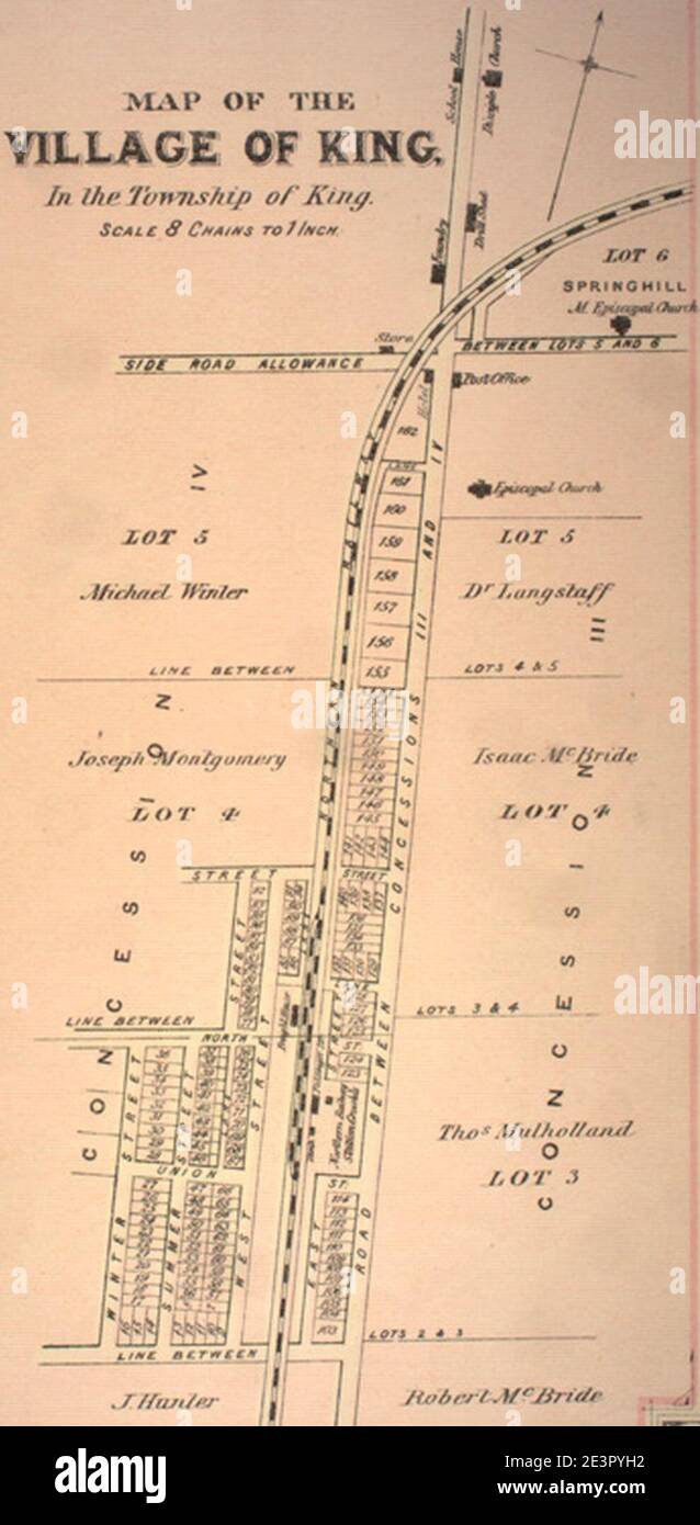 Map of king city hi-res stock photography and images - Alamy