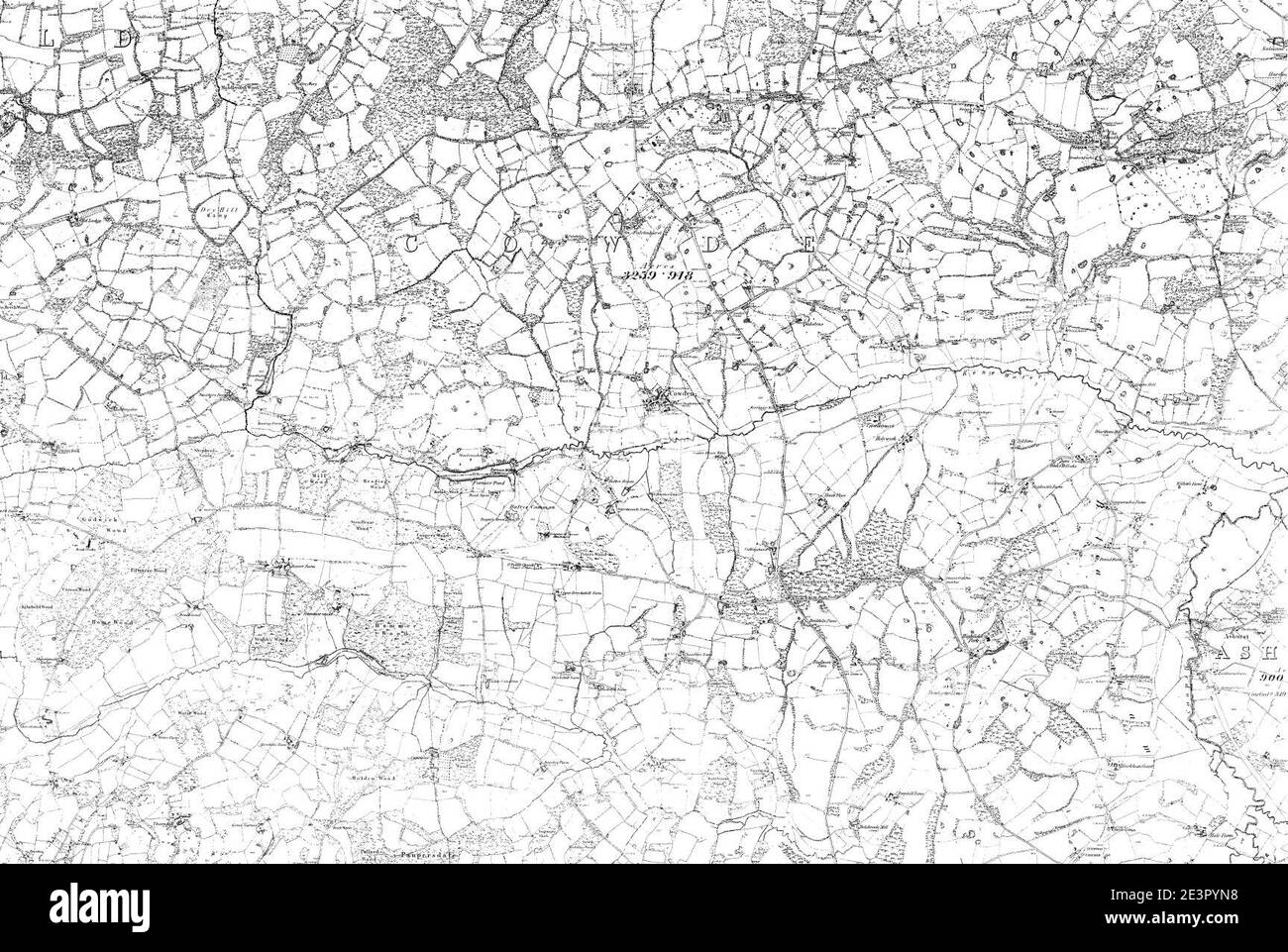 Map of Kent Sheet 059, Ordnance Survey, 1869-1882 Stock Photo - Alamy