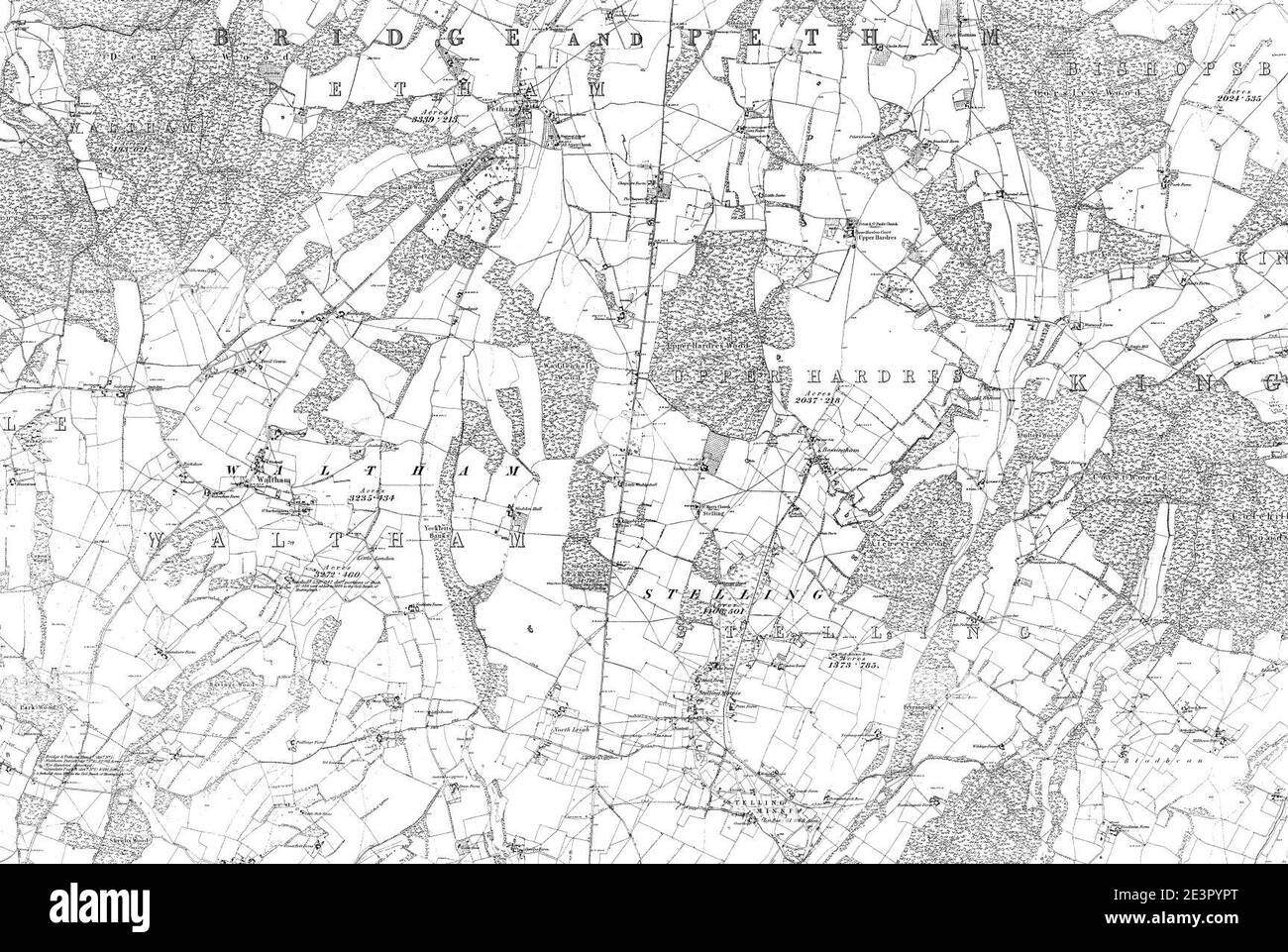 Map of Kent Sheet 056, Ordnance Survey, 1869-1882 Stock Photo - Alamy