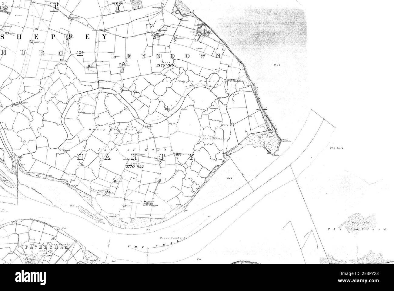 Map of Kent Sheet 022, Ordnance Survey, 1869-1882 Stock Photo - Alamy