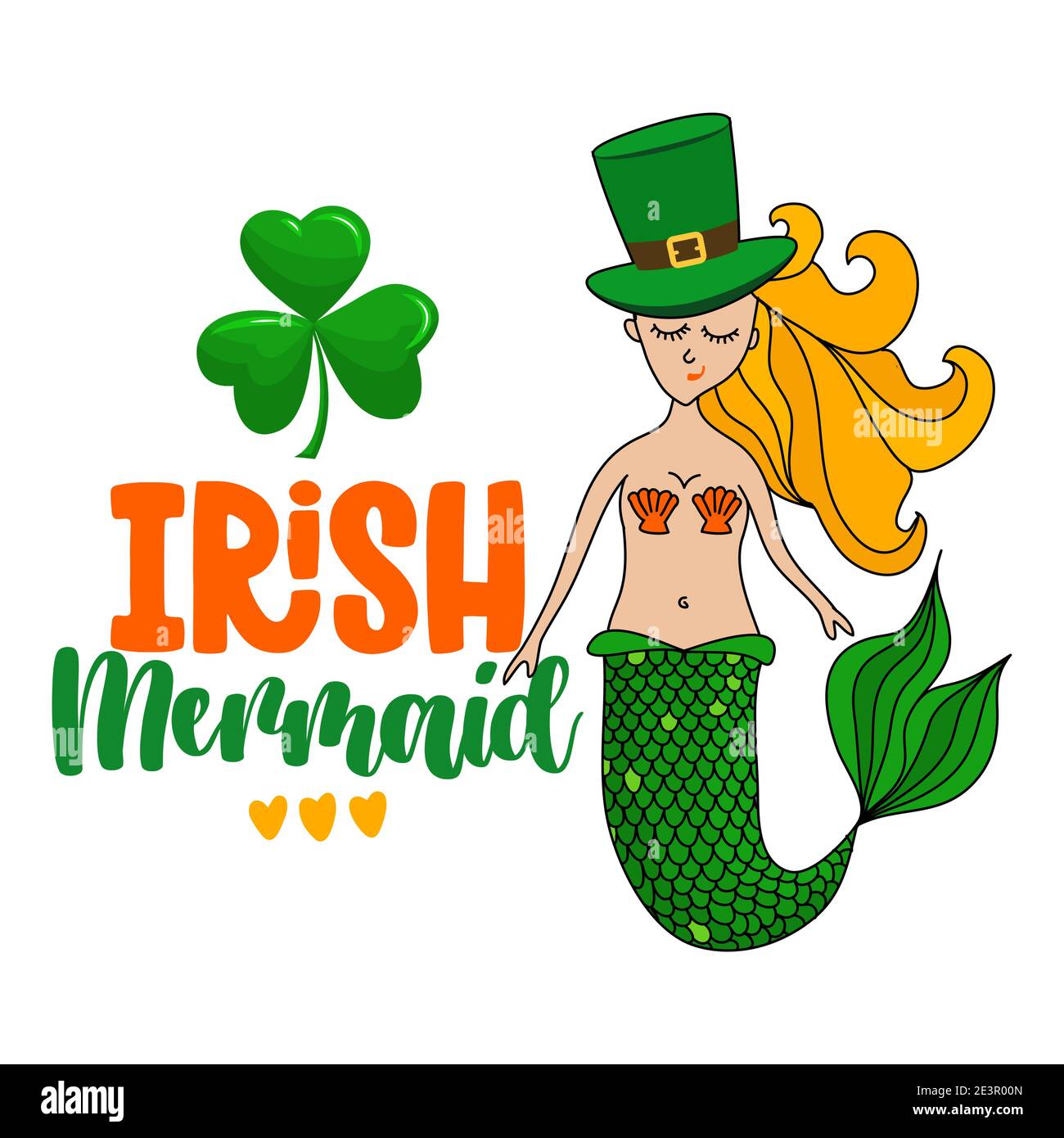 Little mermaid costume Stock Vector Images - Alamy