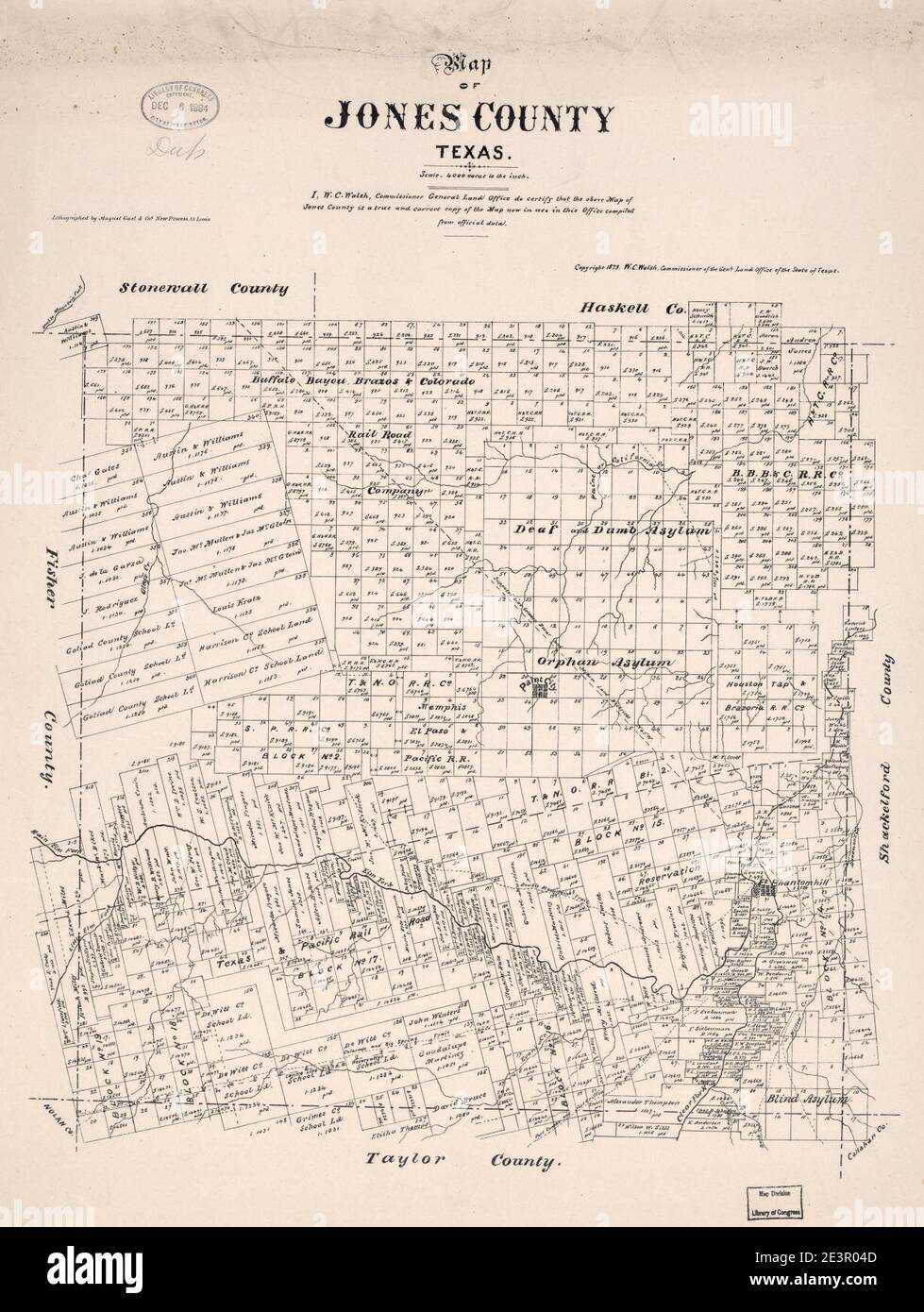 Jones county map hi-res stock photography and images - Alamy