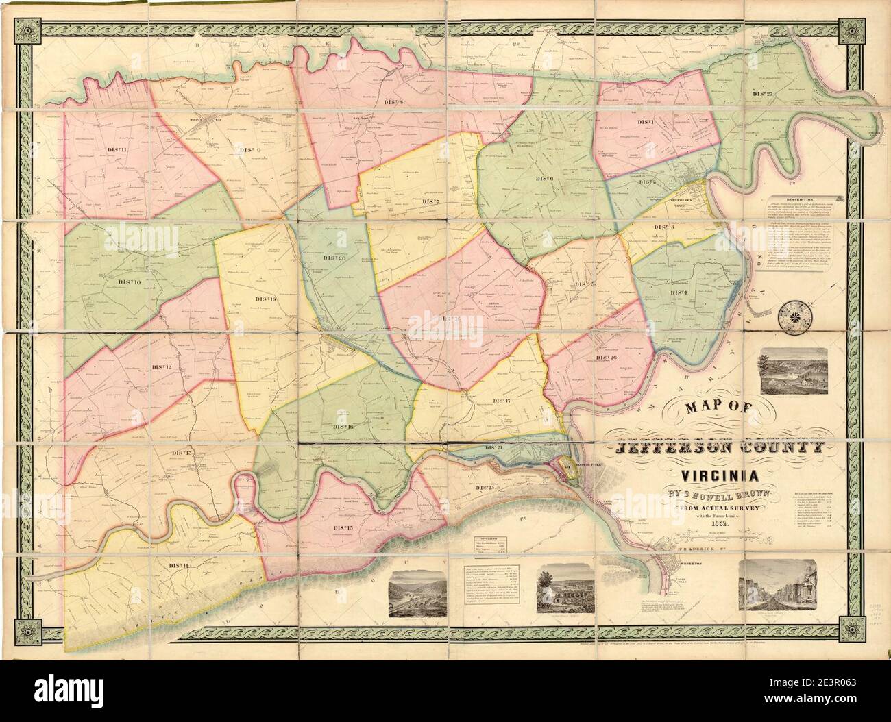 Map of Jefferson County, Virginia Stock Photo - Alamy