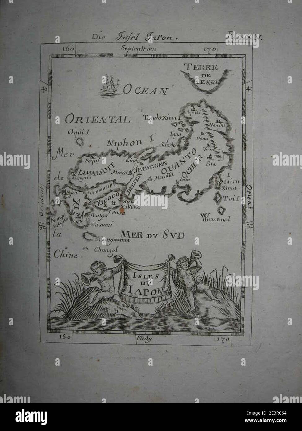 Map of Japan, 1718 Stock Photo - Alamy