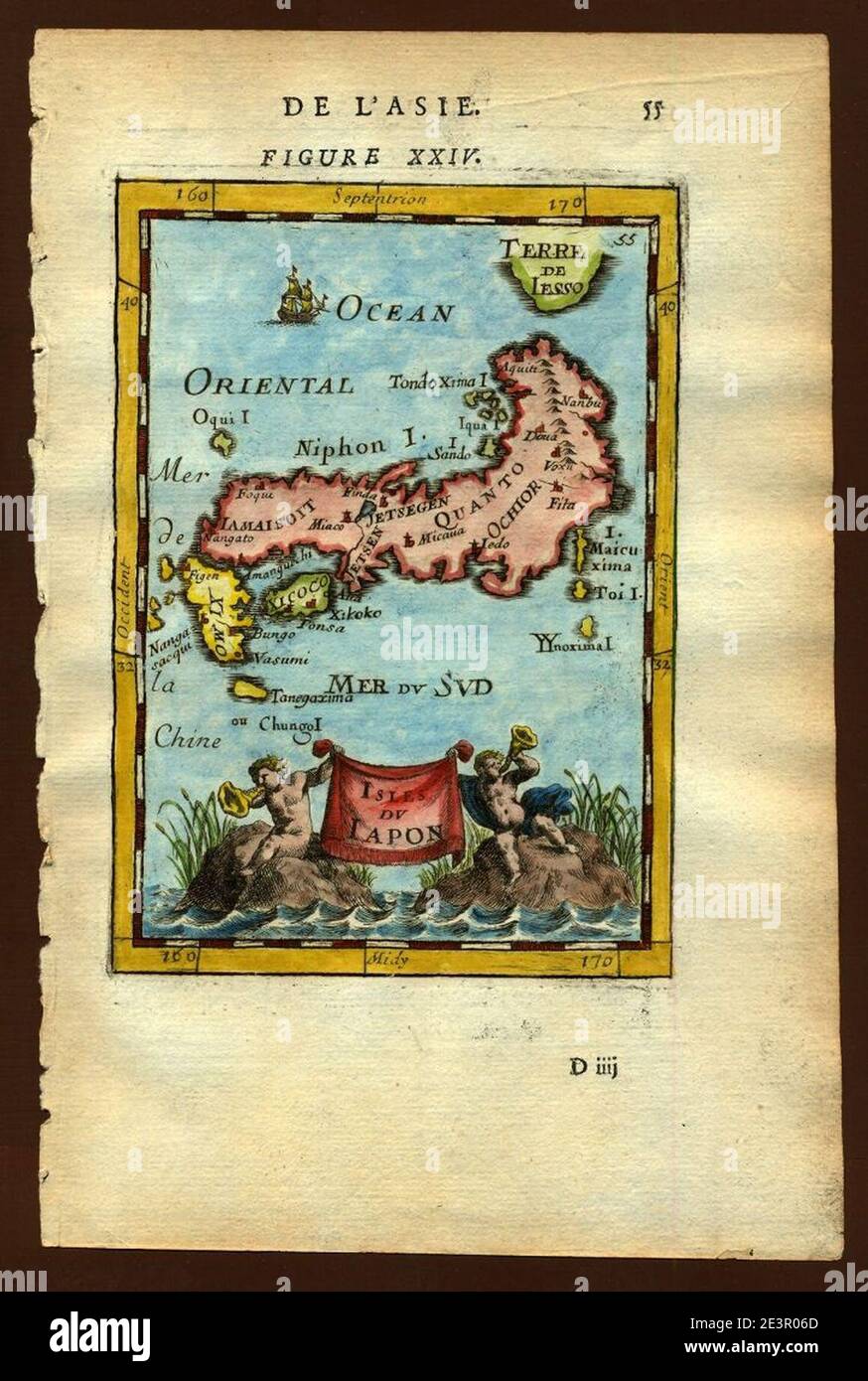 Map of Japan, 1683 Stock Photo - Alamy