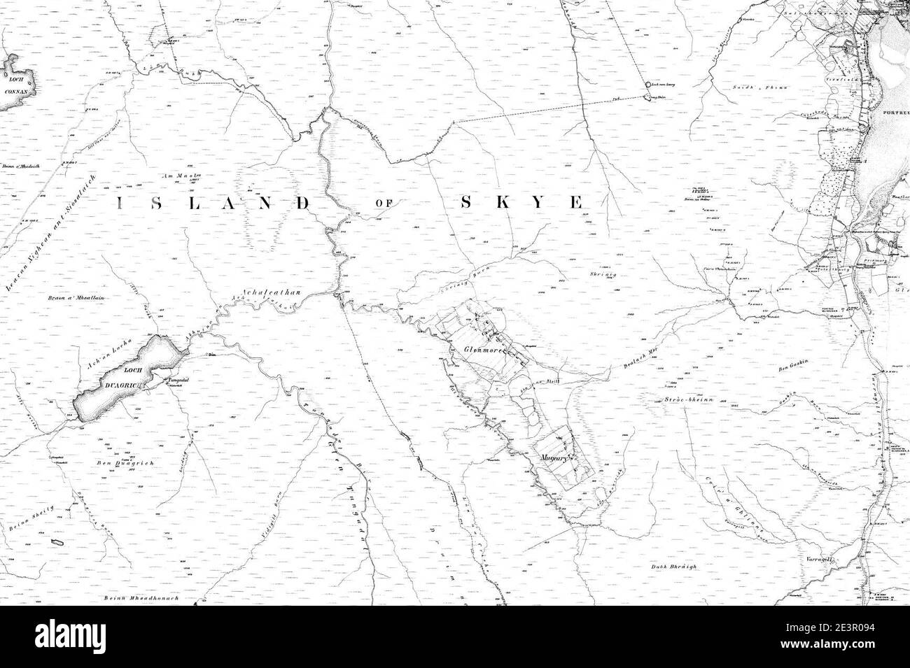 Vintage Map Of The Isle Of Skye High Resolution Stock Photography and ...