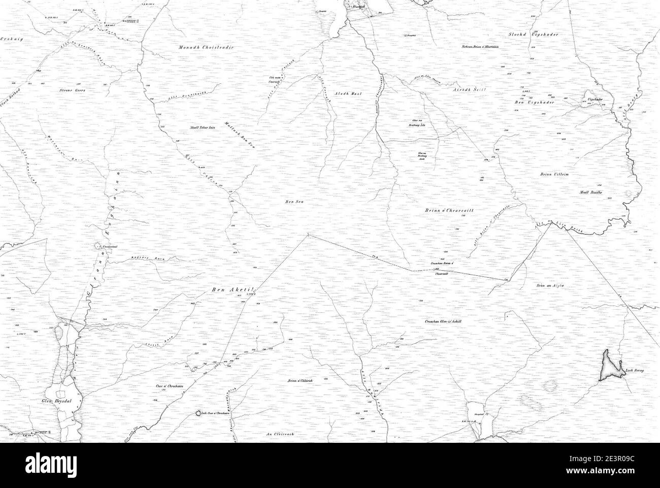 Map of the isle of skye Black and White Stock Photos & Images - Alamy