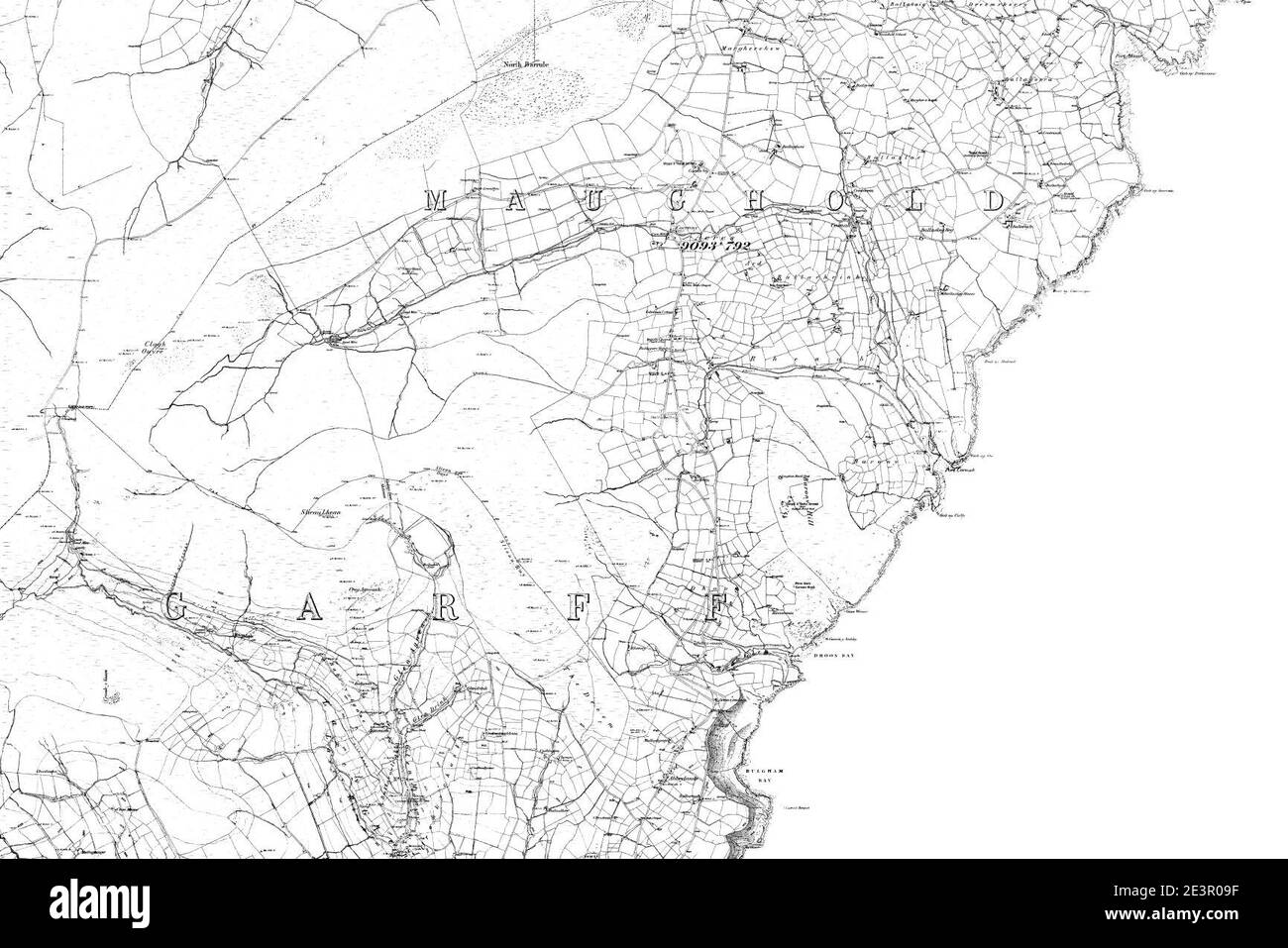 Map of isle of man Black and White Stock Photos & Images - Alamy