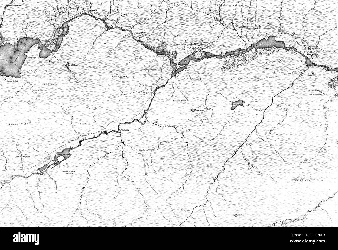 Map of Inverness-shire & Skye Sheet 095, Ordnance Survey, 1872-1881 1 ...