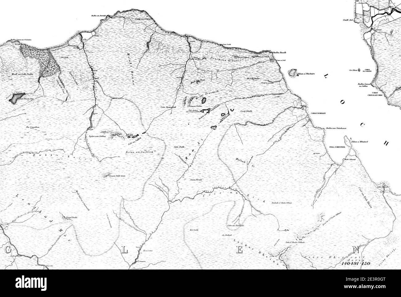 Map of Inverness-shire & Skye Sheet 077, Ordnance Survey, 1872-1881 1 ...