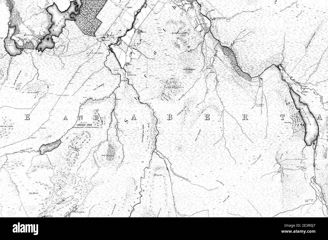 Map of Inverness-shire & Skye Sheet 069, Ordnance Survey, 1872-1881 1 ...