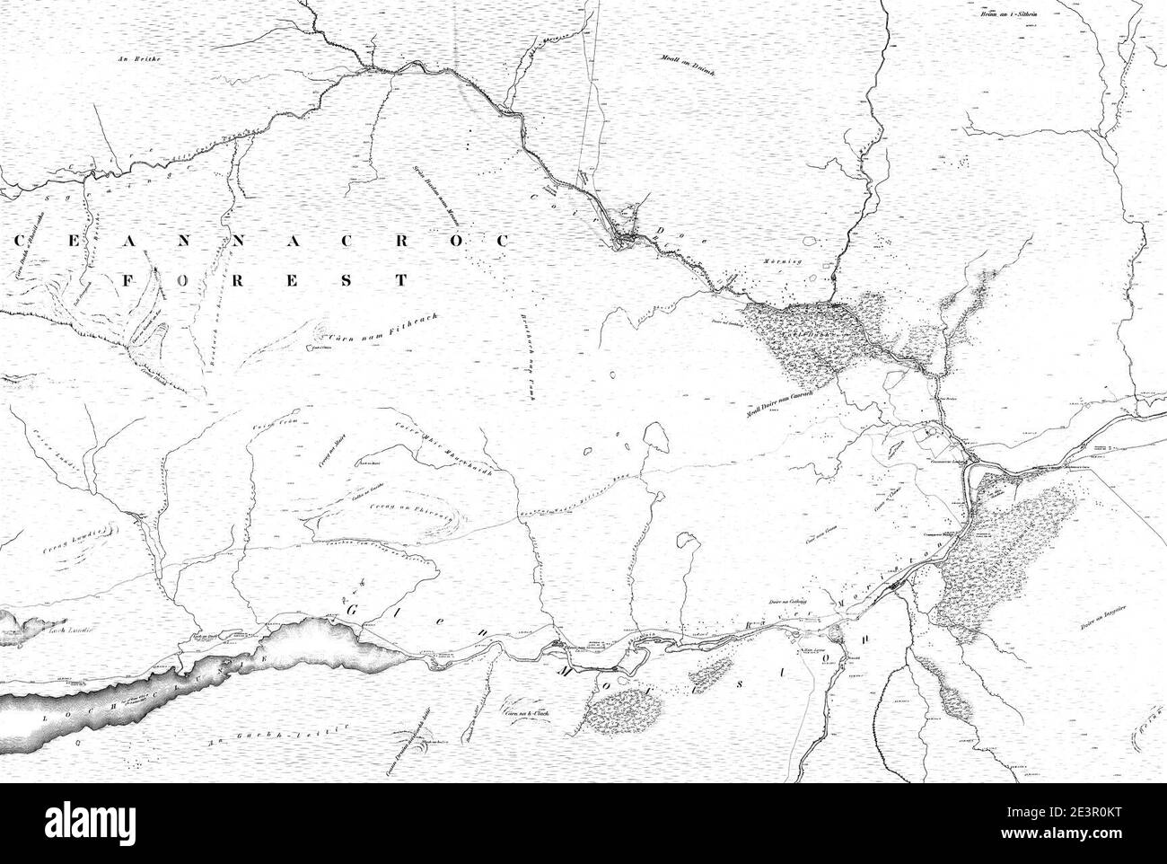 Map of Inverness-shire & Skye Sheet 066, Ordnance Survey, 1872-1881 ...