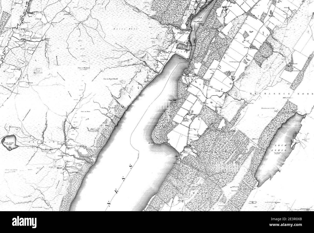 Map of Inverness-shire & Skye Sheet 019, Ordnance Survey, 1872-1881 2 ...