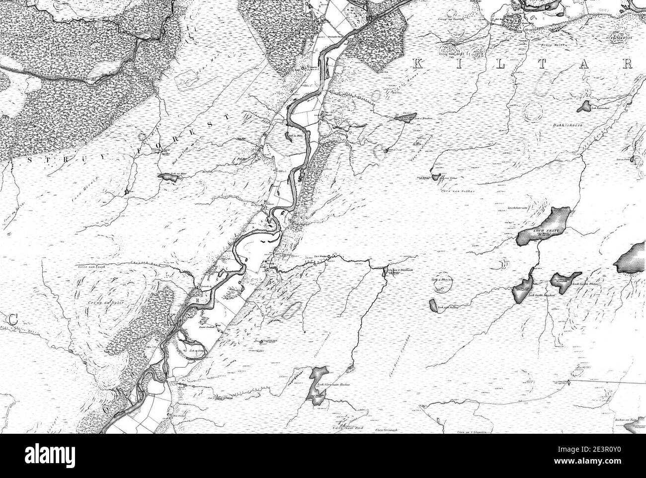 Map of Inverness-shire & Skye Sheet 017, Ordnance Survey, 1872-1881 2 ...