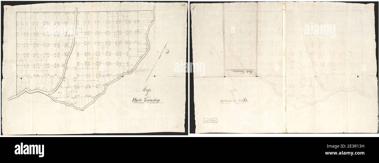Map of Hyde Township Stock Photo - Alamy