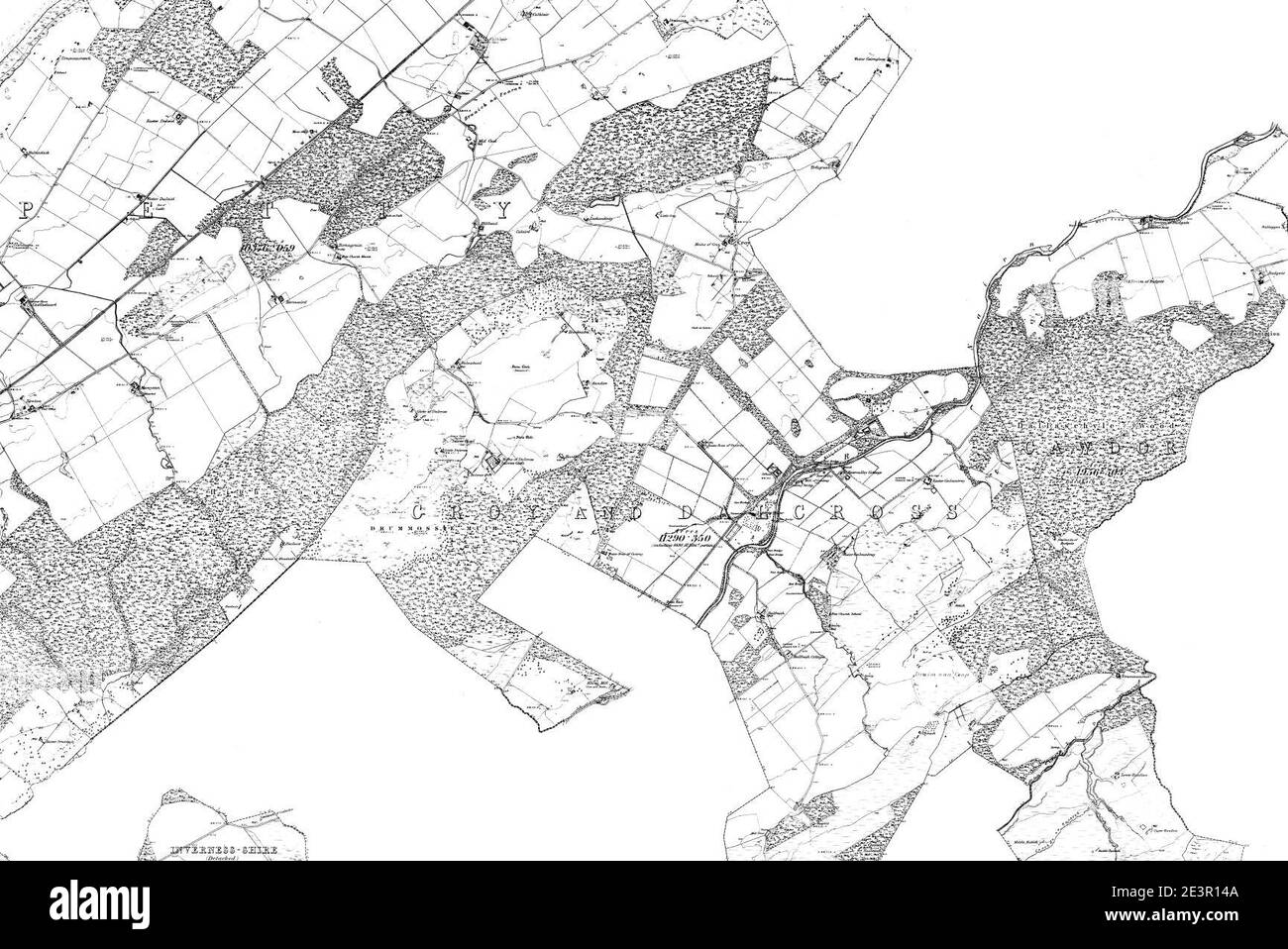 Map of Inverness-shire & Skye Sheet 005, Ordnance Survey, 1872-1881 2 ...