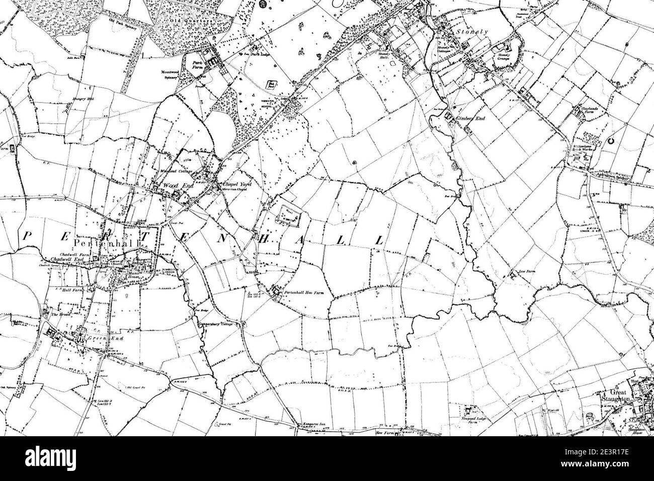 Map of Huntingdonshire OS Map name 020-SE, Ordnance Survey, 1889-1892 ...