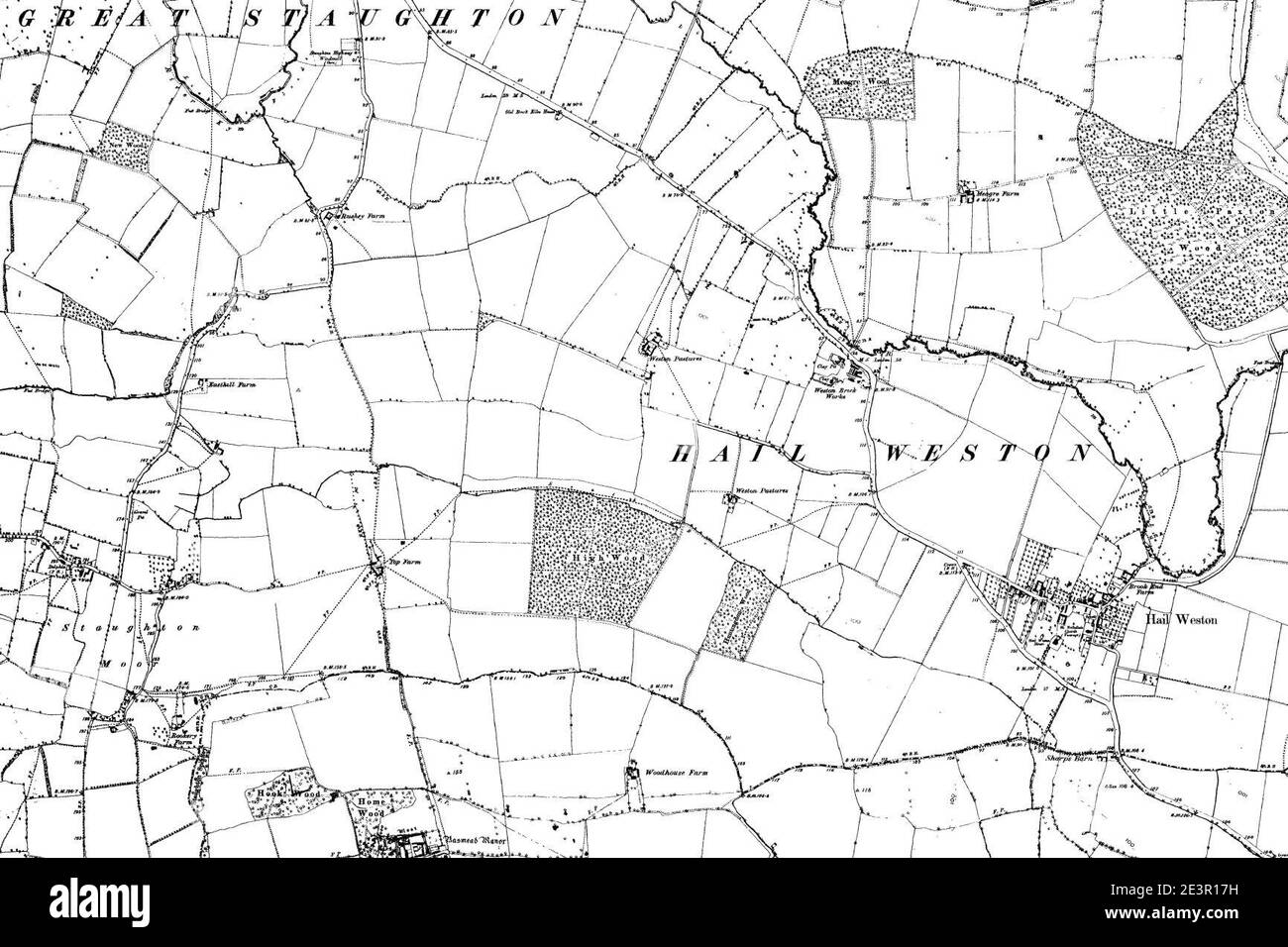 Map of Huntingdonshire OS Map name 025-NW, Ordnance Survey, 1889-1892 ...