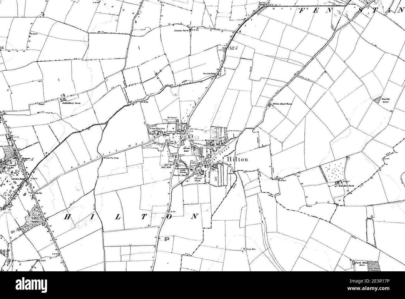 Map of Huntingdonshire OS Map name 022-SE, Ordnance Survey, 1889-1892 ...