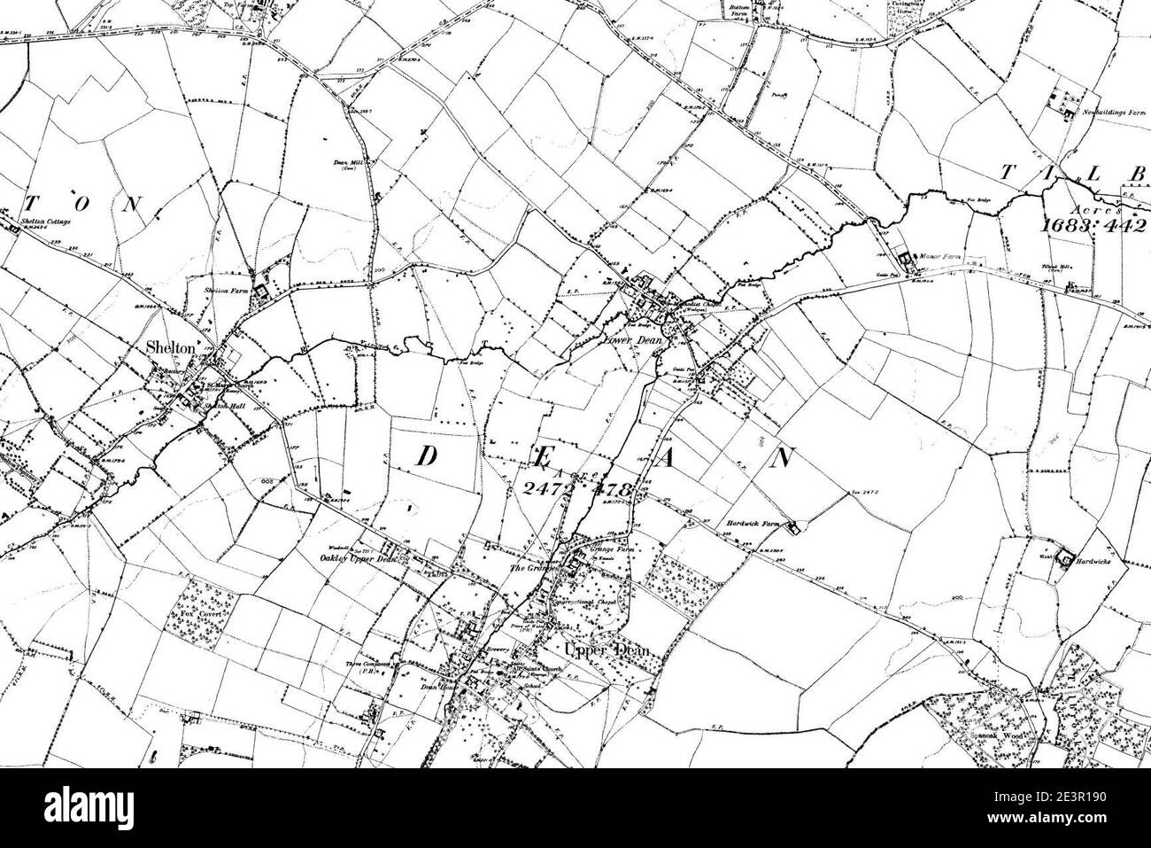 Huntingdonshire map hi-res stock photography and images - Alamy