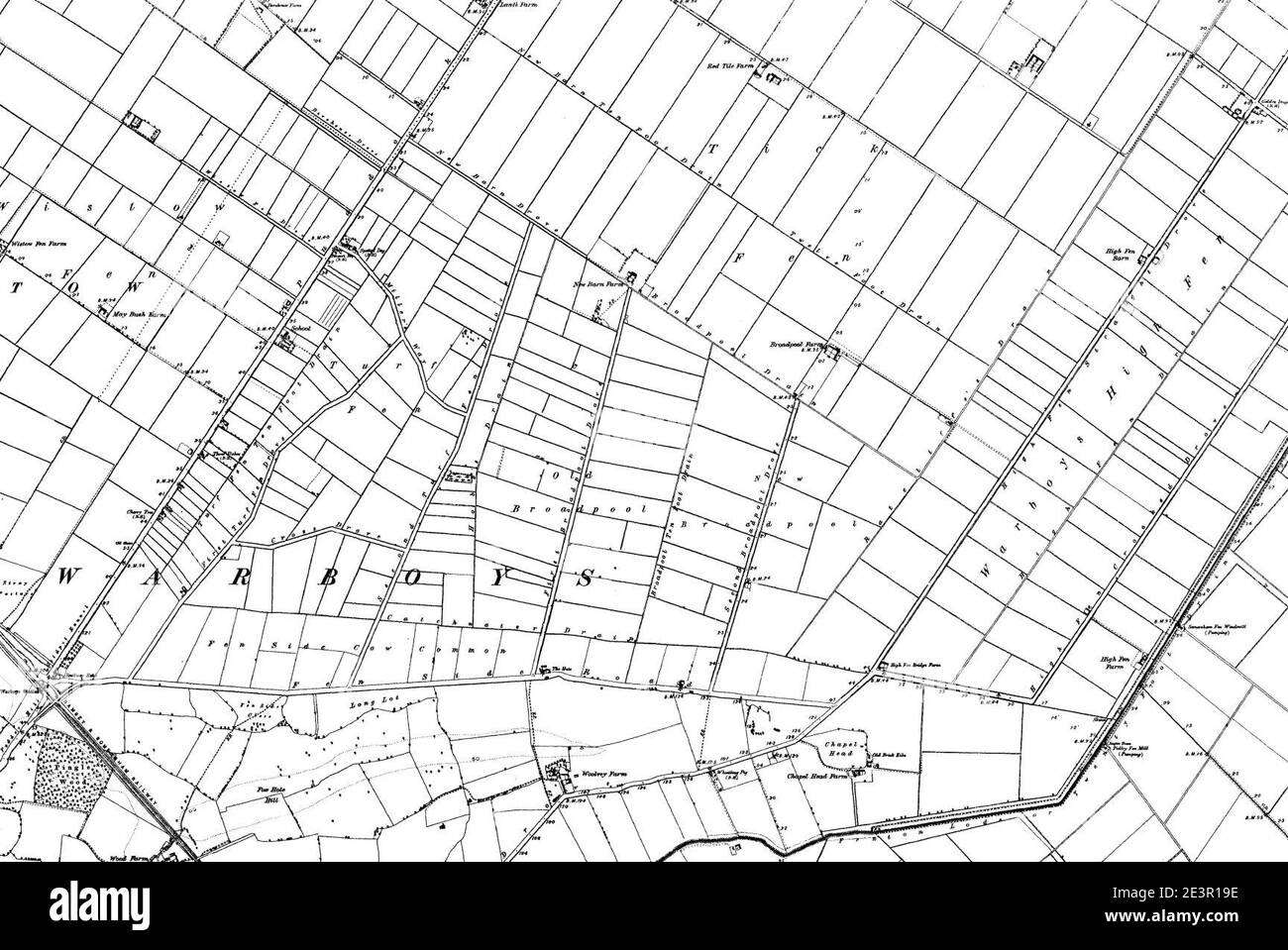 Map of Huntingdonshire OS Map name 015-NW, Ordnance Survey, 1889-1892 ...