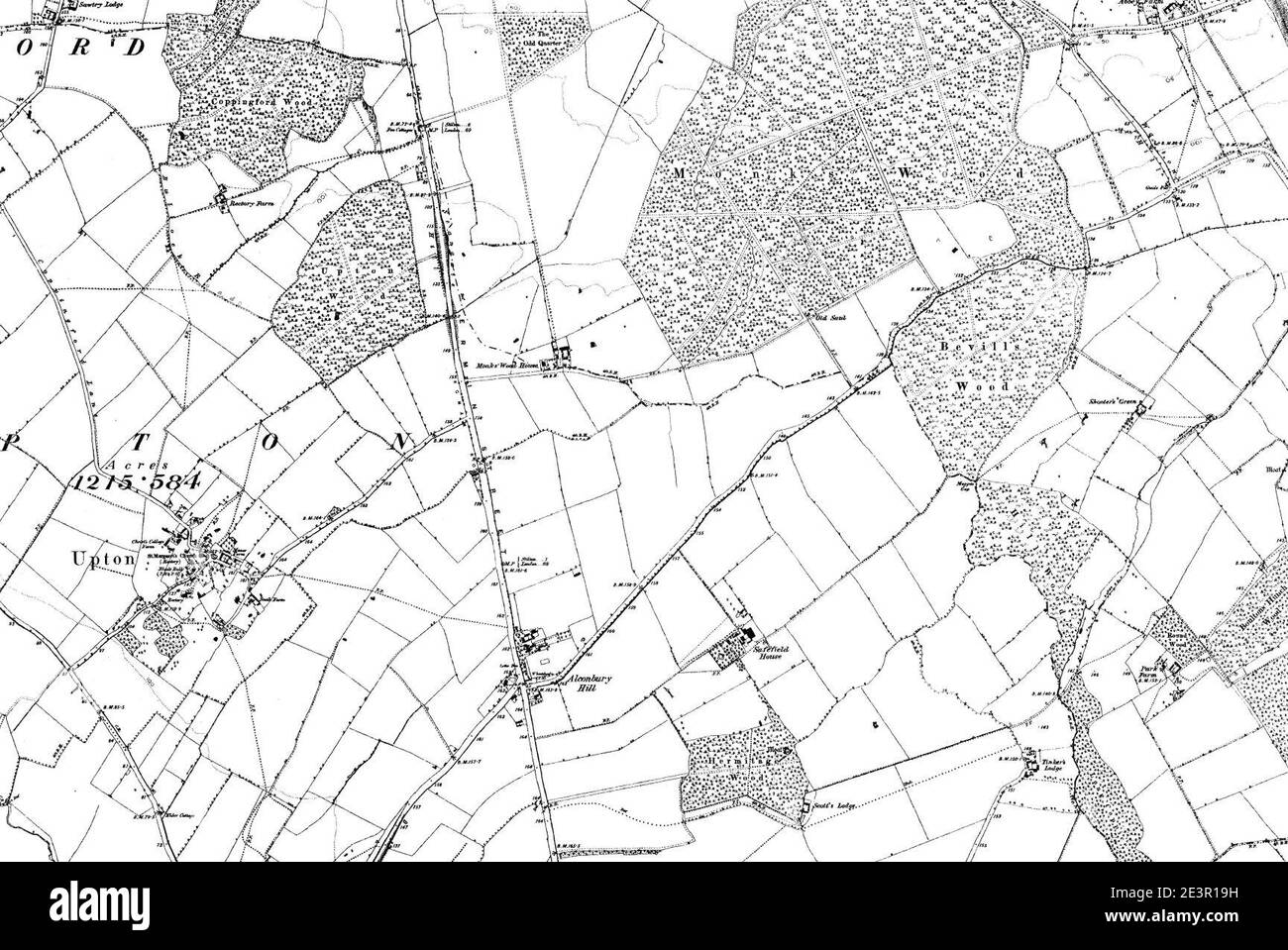 Map of Huntingdonshire OS Map name 013-SE, Ordnance Survey, 1889-1892 ...