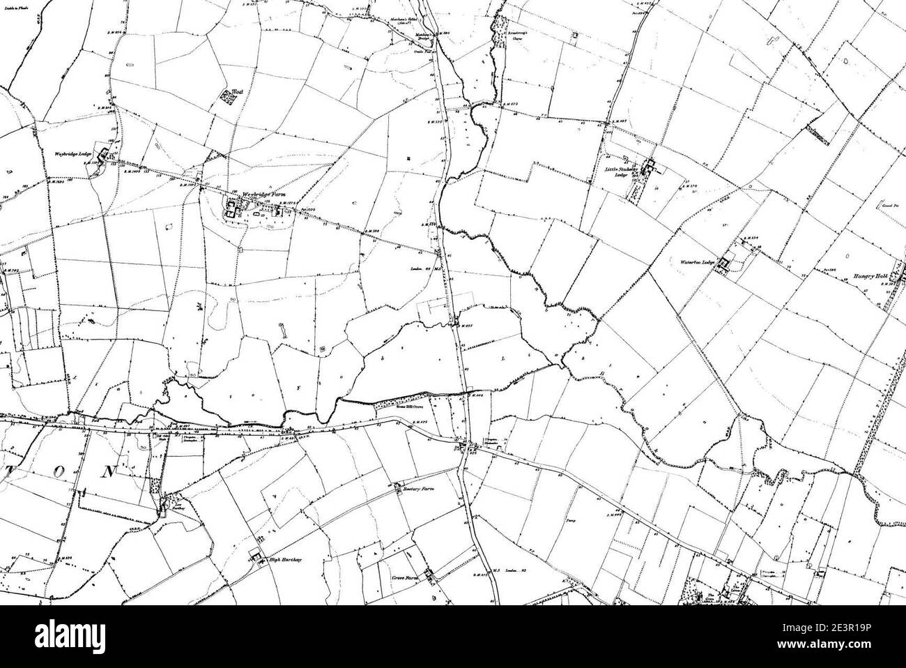 Map of Huntingdonshire OS Map name 017-SE, Ordnance Survey, 1889-1892 ...