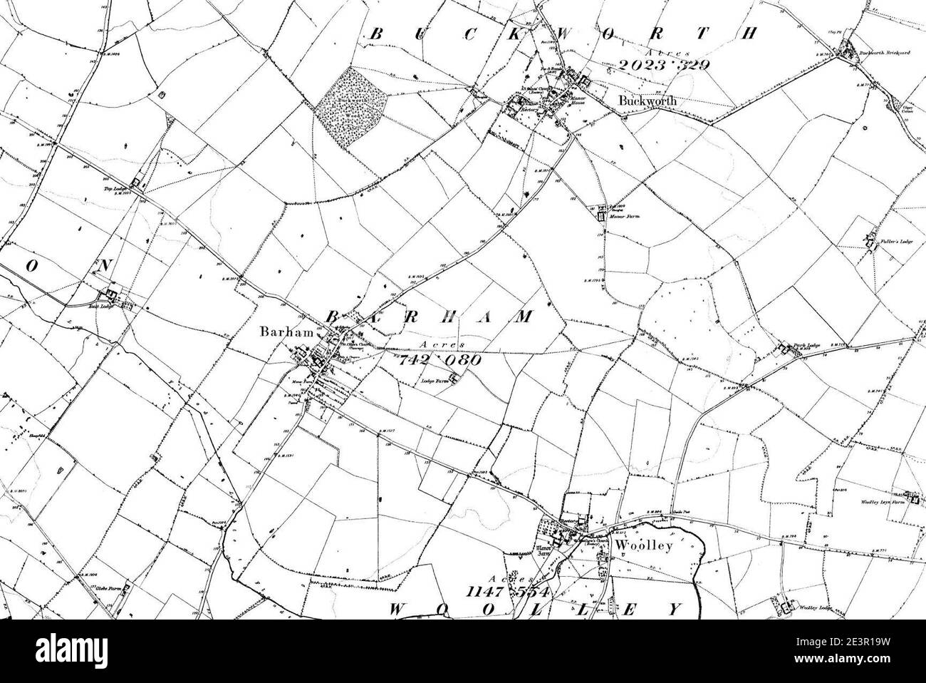 Map of Huntingdonshire OS Map name 017-NW, Ordnance Survey, 1889-1892 ...