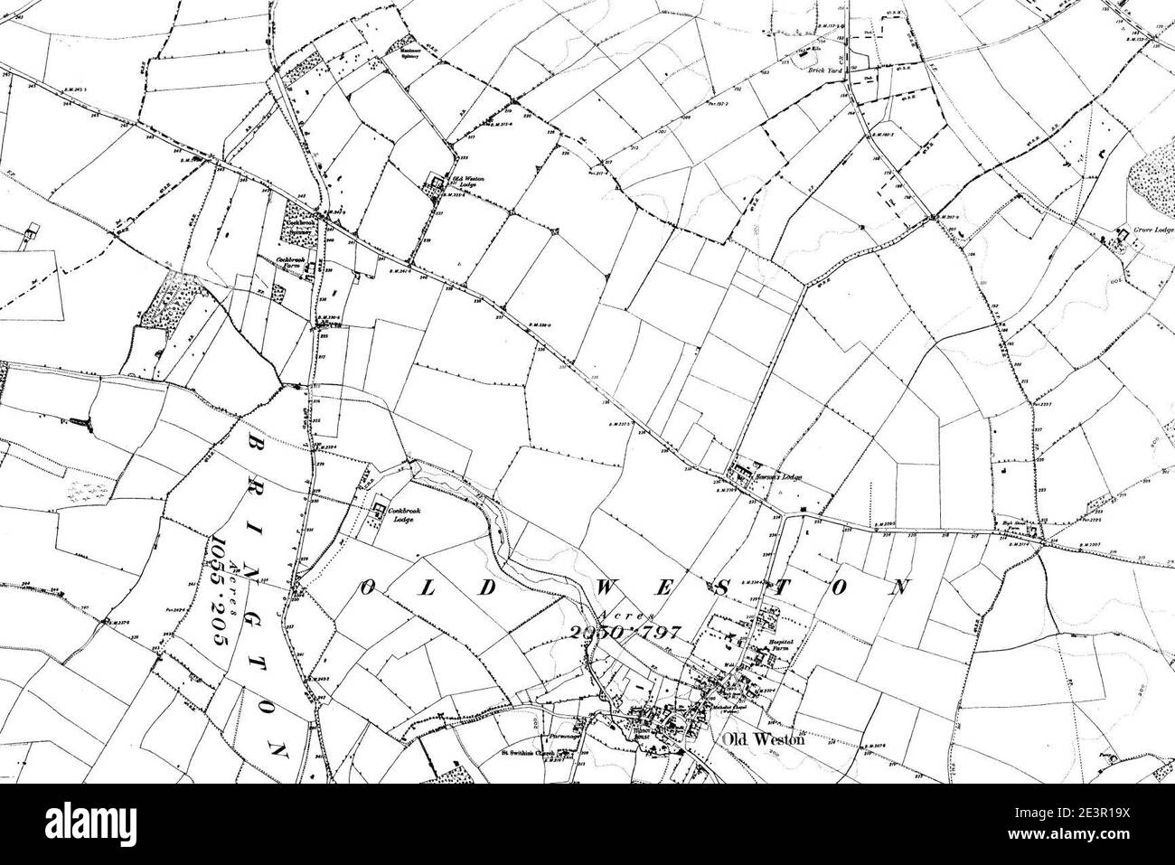 Map of Huntingdonshire OS Map name 012-SE, Ordnance Survey, 1889-1892 ...