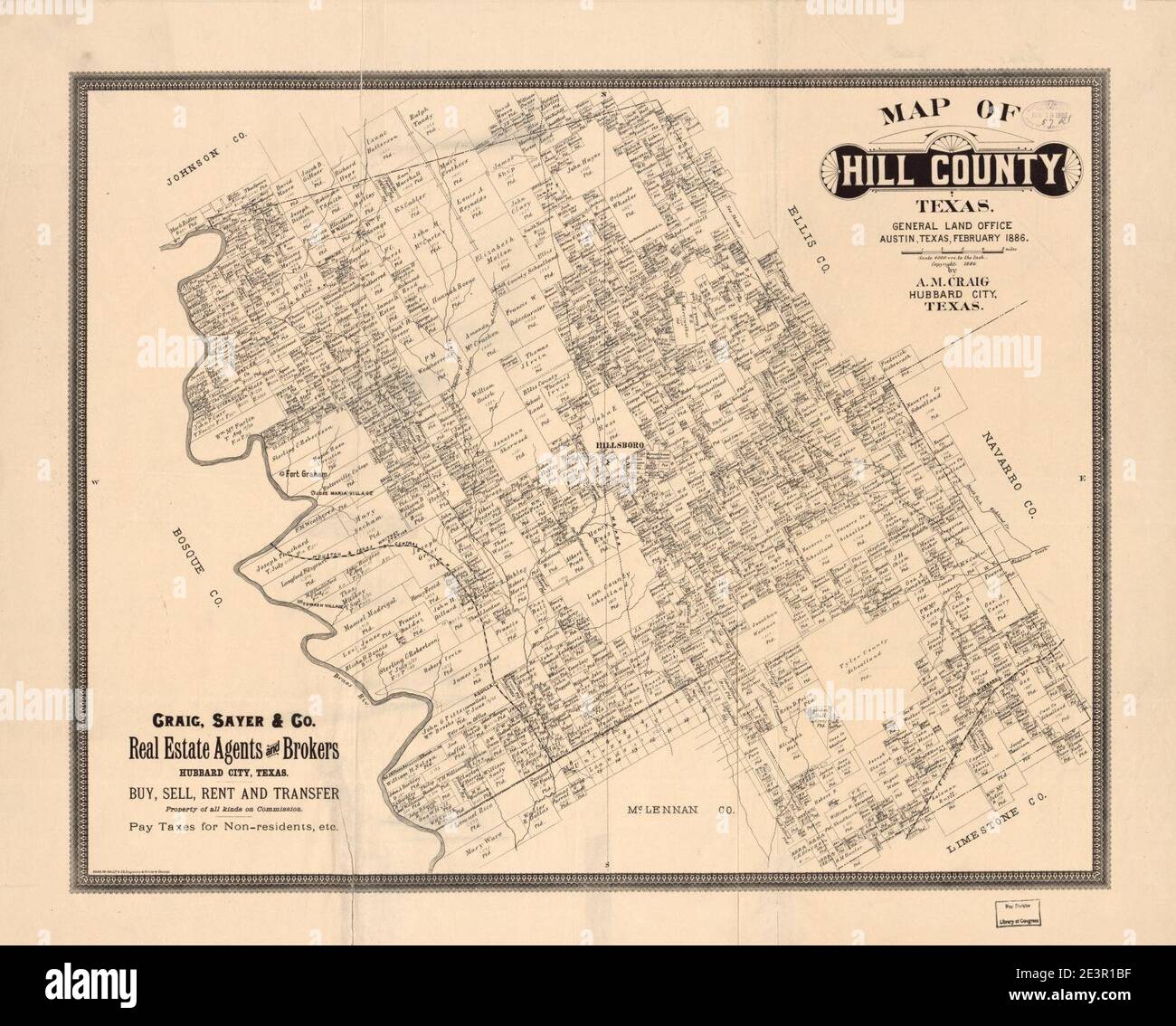 General land office map hi-res stock photography and images - Alamy