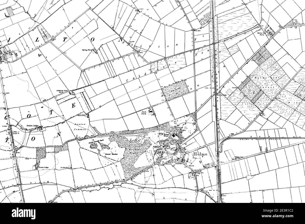 Map of Huntingdonshire OS Map name 009-NE, Ordnance Survey, 1889-1892 ...