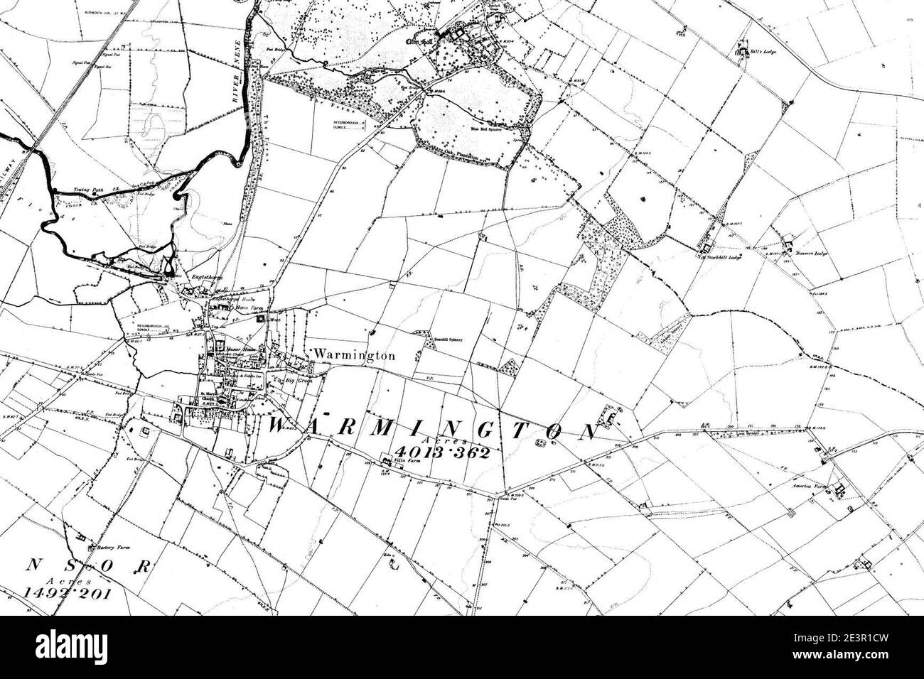 Map of huntingdonshire Black and White Stock Photos & Images - Alamy