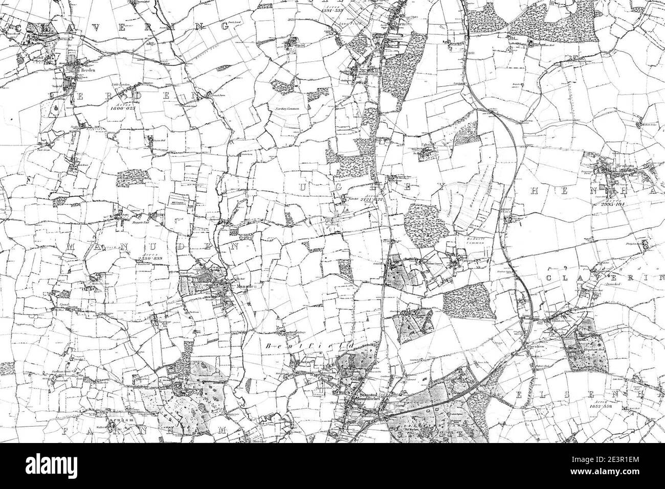 Hertfordshire map hi-res stock photography and images - Alamy