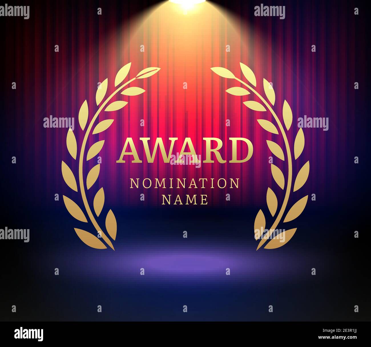 Award laurel vector logo poster. Gold win award icon design emblem ...