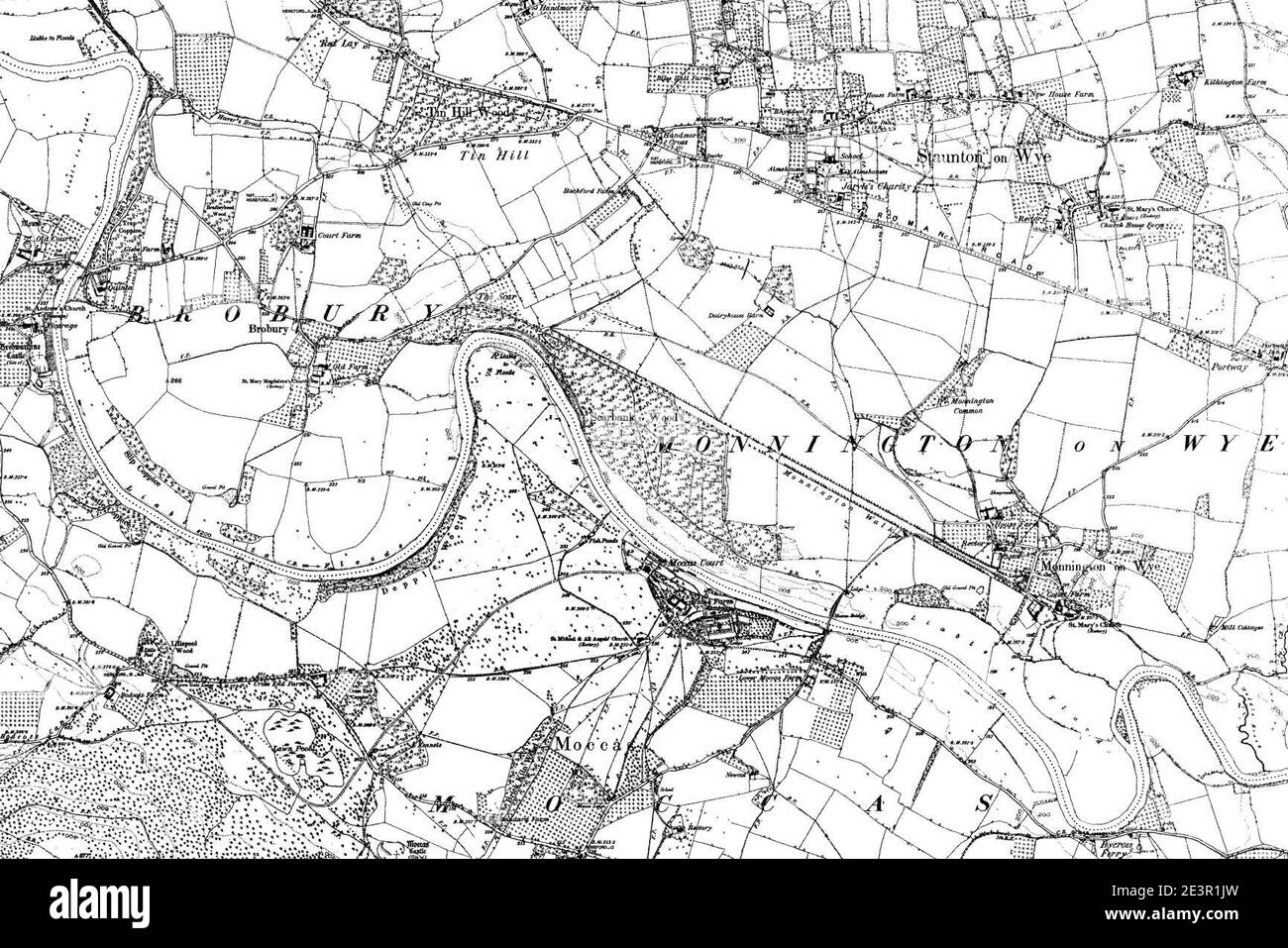 Map of Herefordshire OS Map name 032-NW, Ordnance Survey, 1884-1892 ...