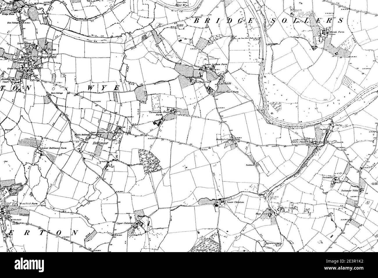 Map of Herefordshire OS Map name 032-SE, Ordnance Survey, 1884-1892 ...