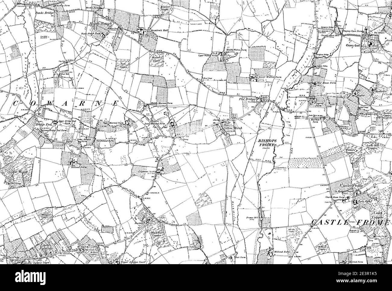 Map of Herefordshire OS Map name 028-SW, Ordnance Survey, 1884-1892 ...