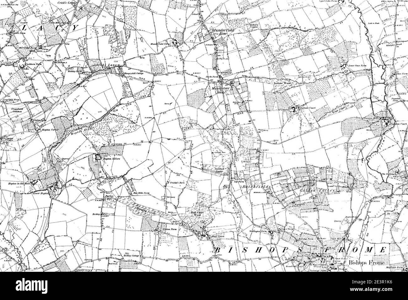 Map of Herefordshire OS Map name 028-NW, Ordnance Survey, 1884-1892 ...