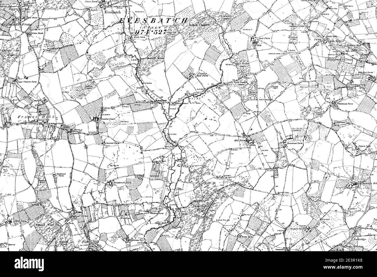 Map of Herefordshire OS Map name 028-SE, Ordnance Survey, 1884-1892 ...