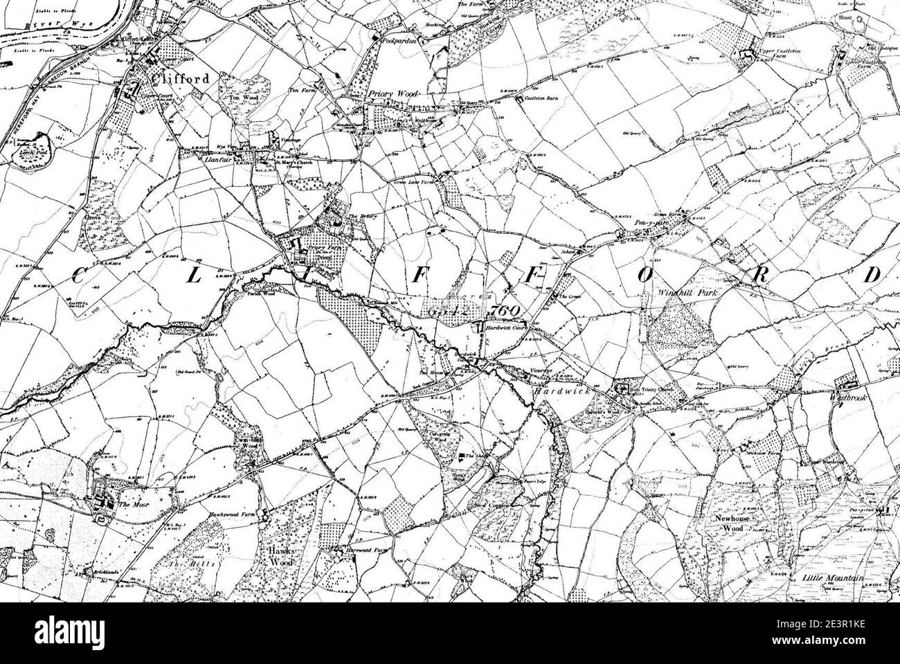 Map of Herefordshire OS Map name 031-NW, Ordnance Survey, 1884-1892 ...