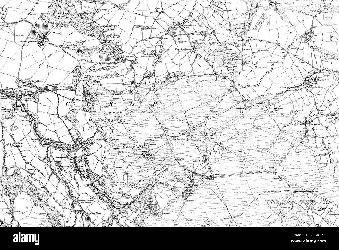 Map of Herefordshire OS Map name 031-SW, Ordnance Survey, 1884-1892 ...