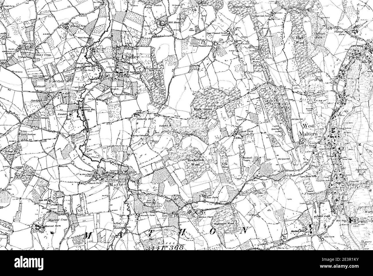 Map of Herefordshire OS Map name 029-SW, Ordnance Survey, 1884-1892 ...