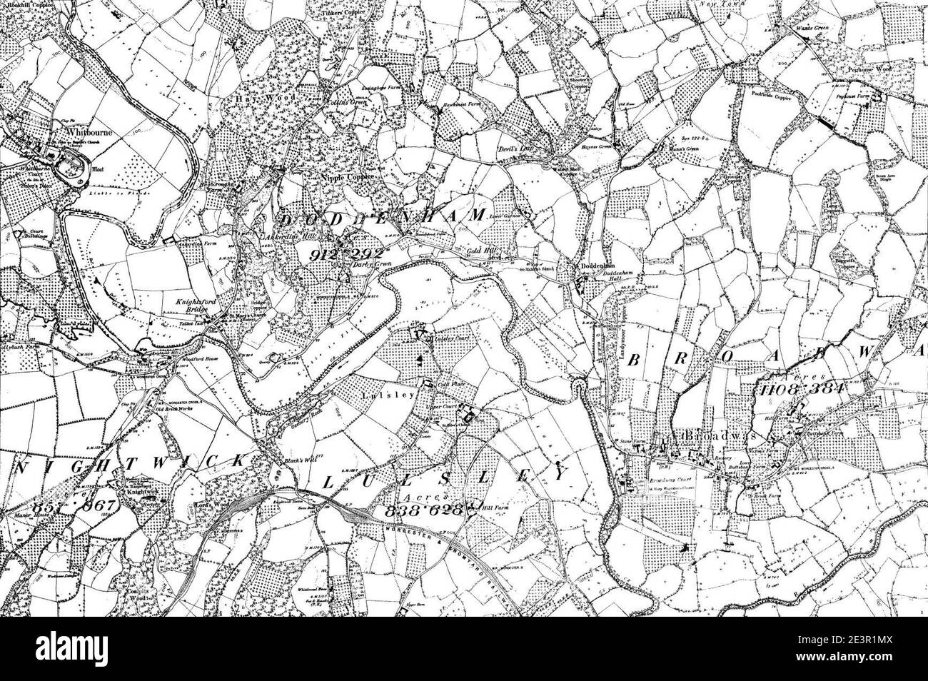 Map of Herefordshire OS Map name 022-NW, Ordnance Survey, 1884-1892 ...