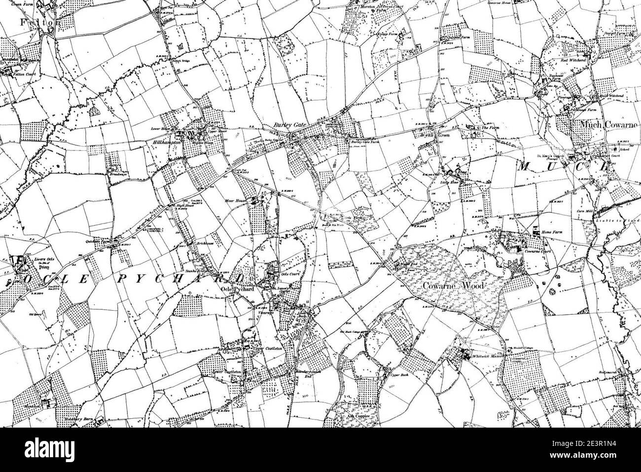 Map of Herefordshire OS Map name 027-SE, Ordnance Survey, 1884-1892 ...