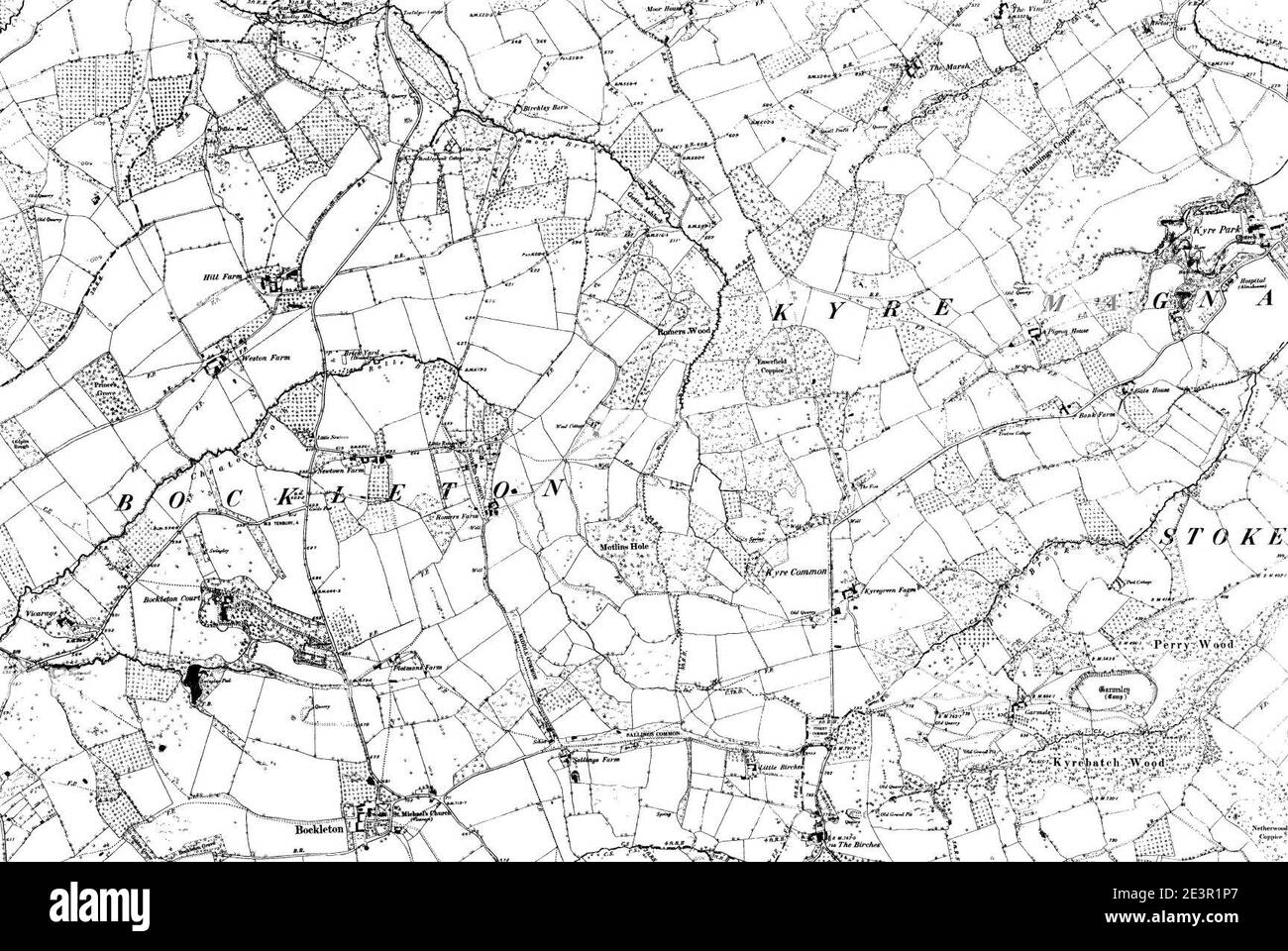 Map of Herefordshire OS Map name 013-NE, Ordnance Survey, 1884-1892 ...