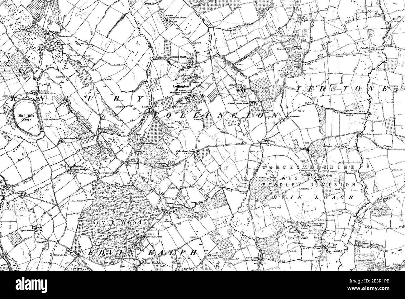 Map of Herefordshire OS Map name 014-SW, Ordnance Survey, 1884-1892 ...